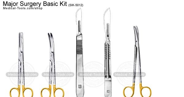 Major Surgery Basic Kit Surgical Instruments - medicalkidunya